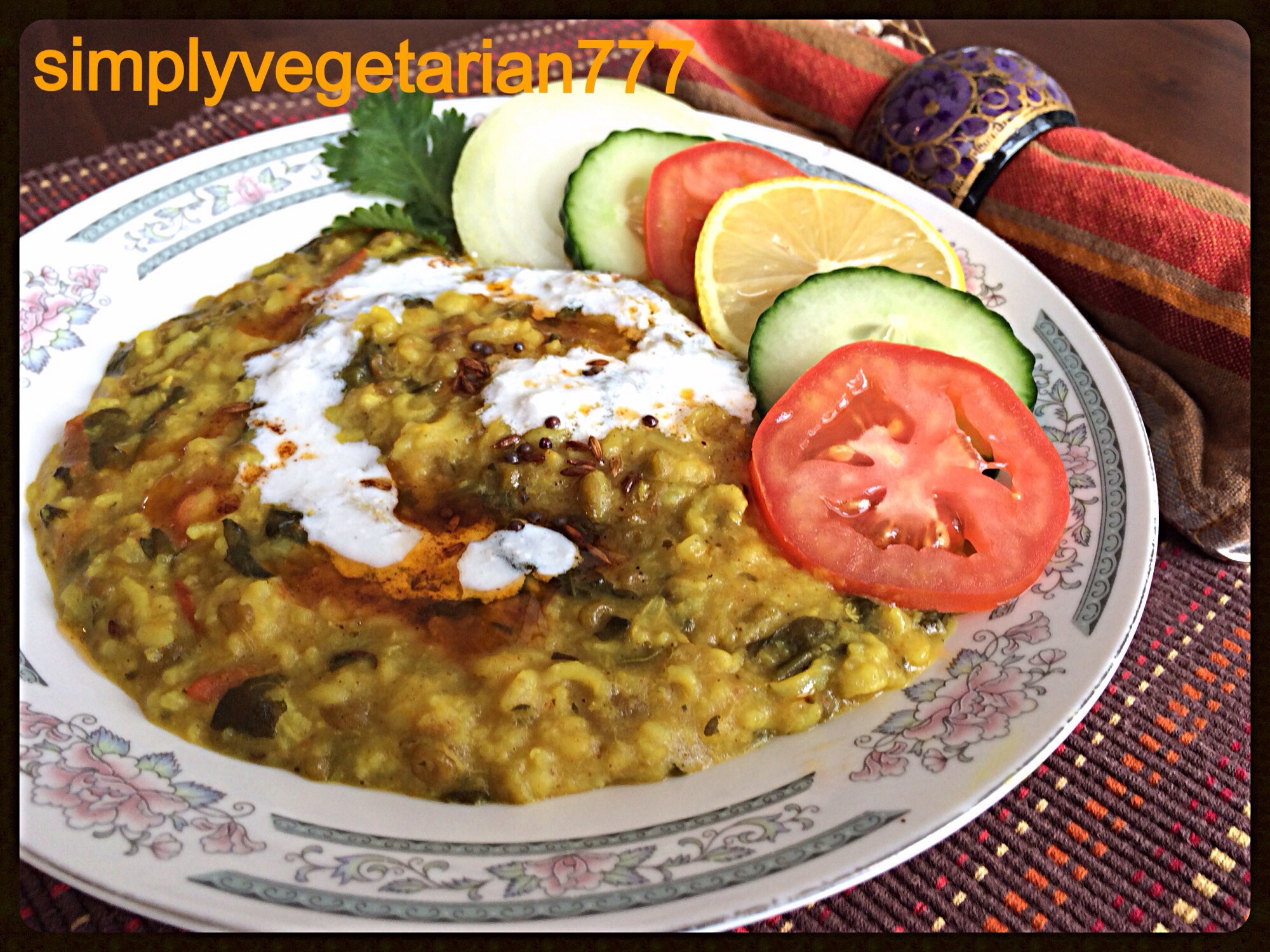 Mung Rice Spinach Mash or Spinach Khichadi : 30 Minutes and Under Meals ...