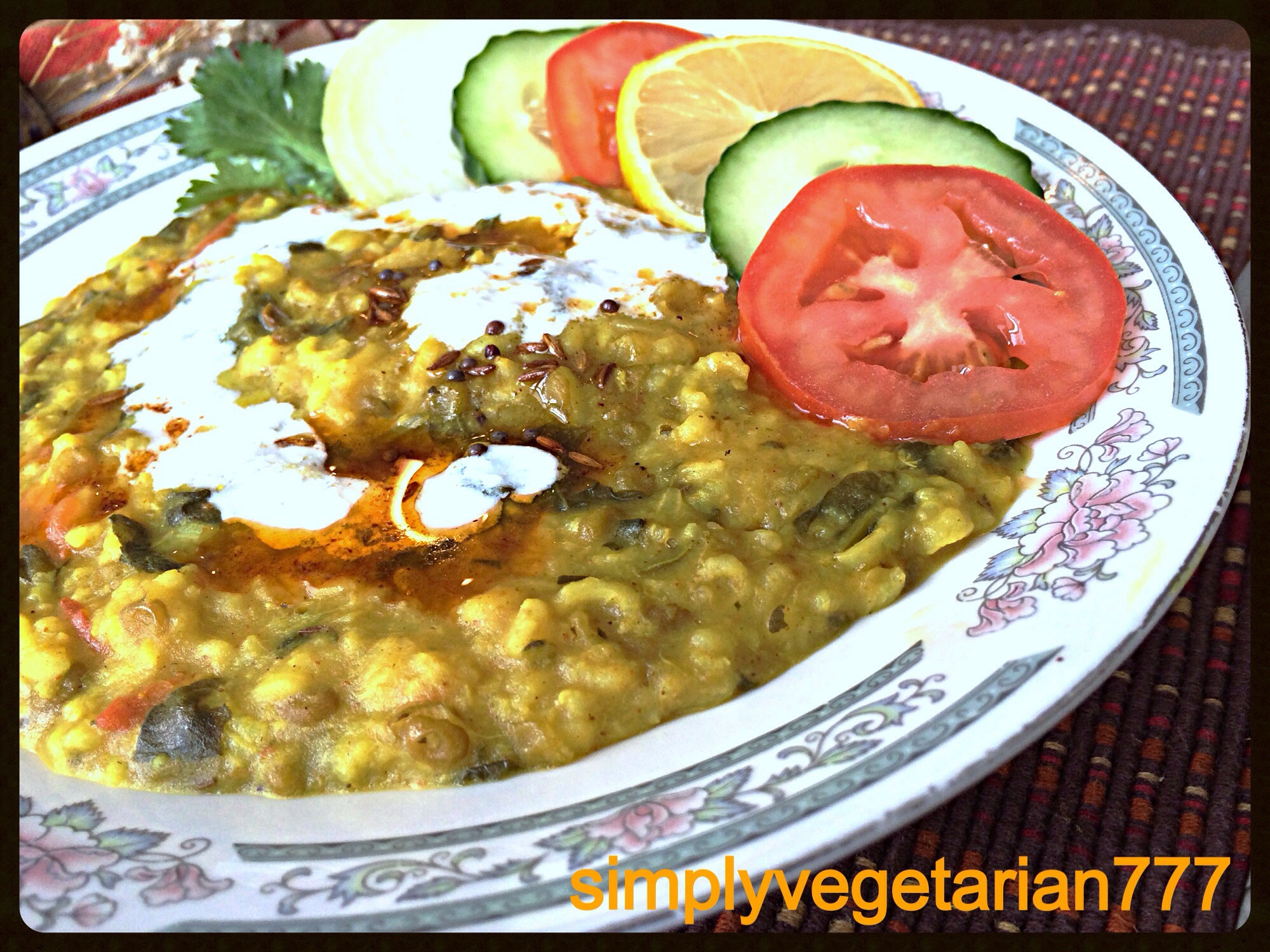 Mung Rice Spinach Mash or Spinach Khichadi : 30 Minutes and Under Meals ...
