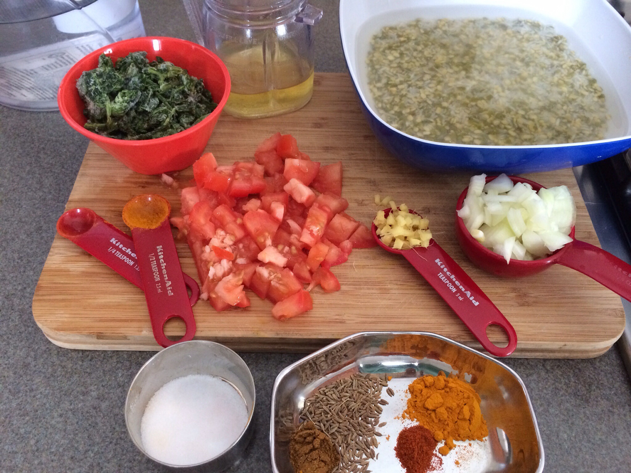 Mung Rice Spinach Mash or Spinach Khichadi : 30 Minutes and Under Meals ...