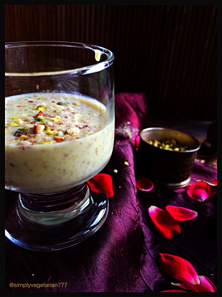 Shahi Rabdi : Thickened and Sweetened Milk Dessert with Nuts, Cardamom ...