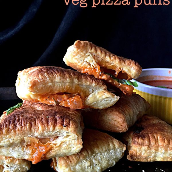 Veg Pizza Puffs - semi home made delicacy