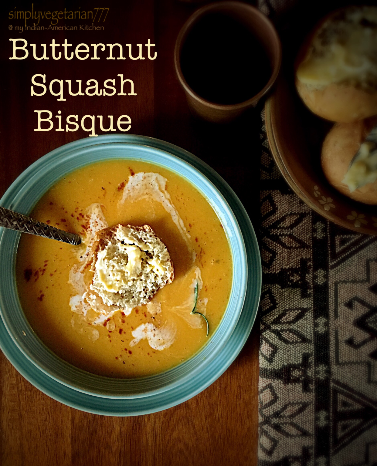 Butternut Squash {pumpkin} Bisque - A perfect Fall / Autumn Recipe