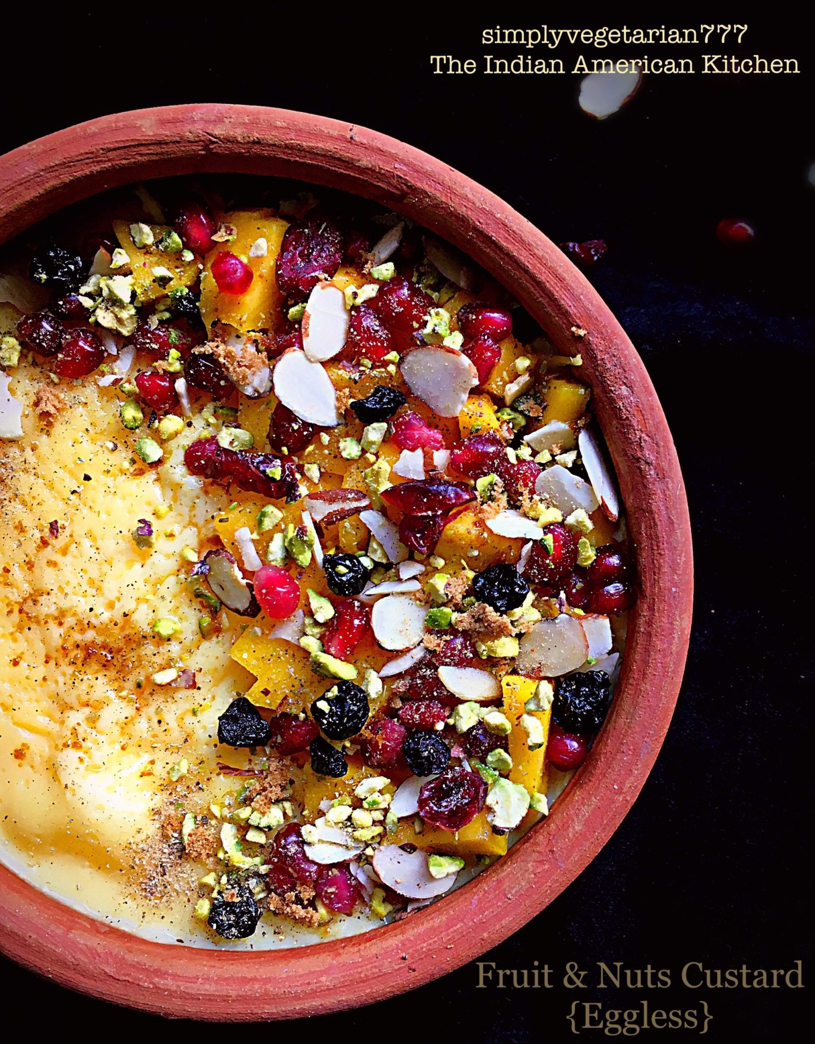 Fruit & Nuts Custard - Holi Dessert. Eggless Easy and Colorful Dessert ...