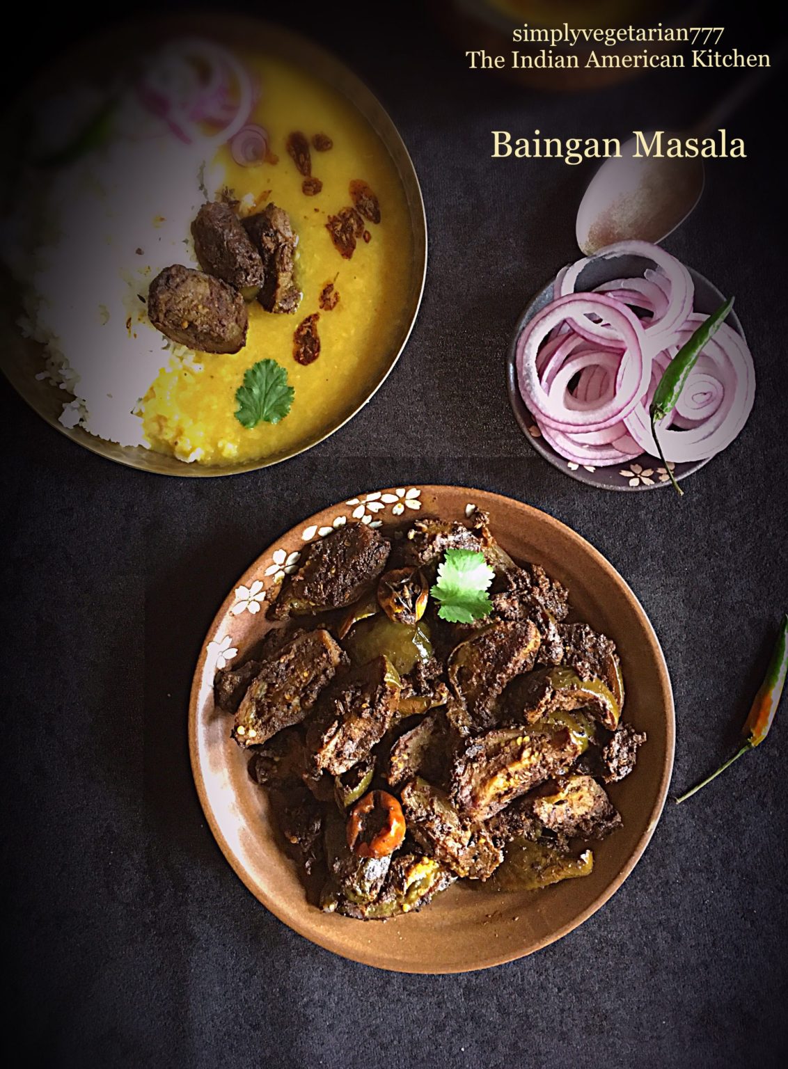 Baingan Masala - Eggplants cooked in Indian Dry Spices