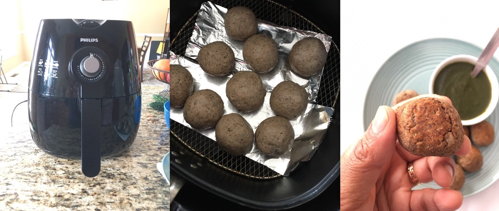 Air Fryer Kuttu Aloo Pakode - Navratri Fried Snacks in Phillips Air Fryer