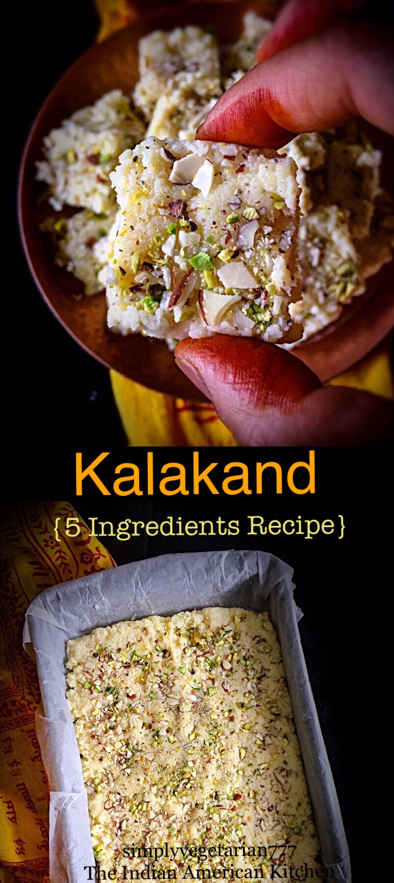 Kalakand - 5 Ingredients Quick and Easy Indian Sweets Recipe