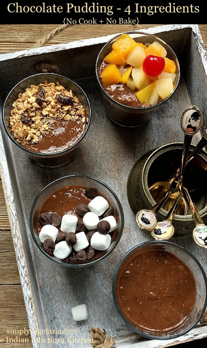 Chocolate Pudding No Cook No Bake 4 Ingredients Recipe
