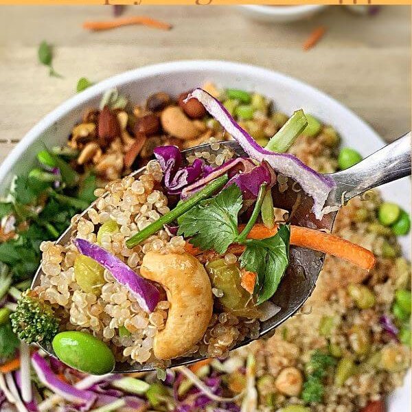Instant Pot Asian Quinoa Salad Easy Recipe - simplyvegetarian777