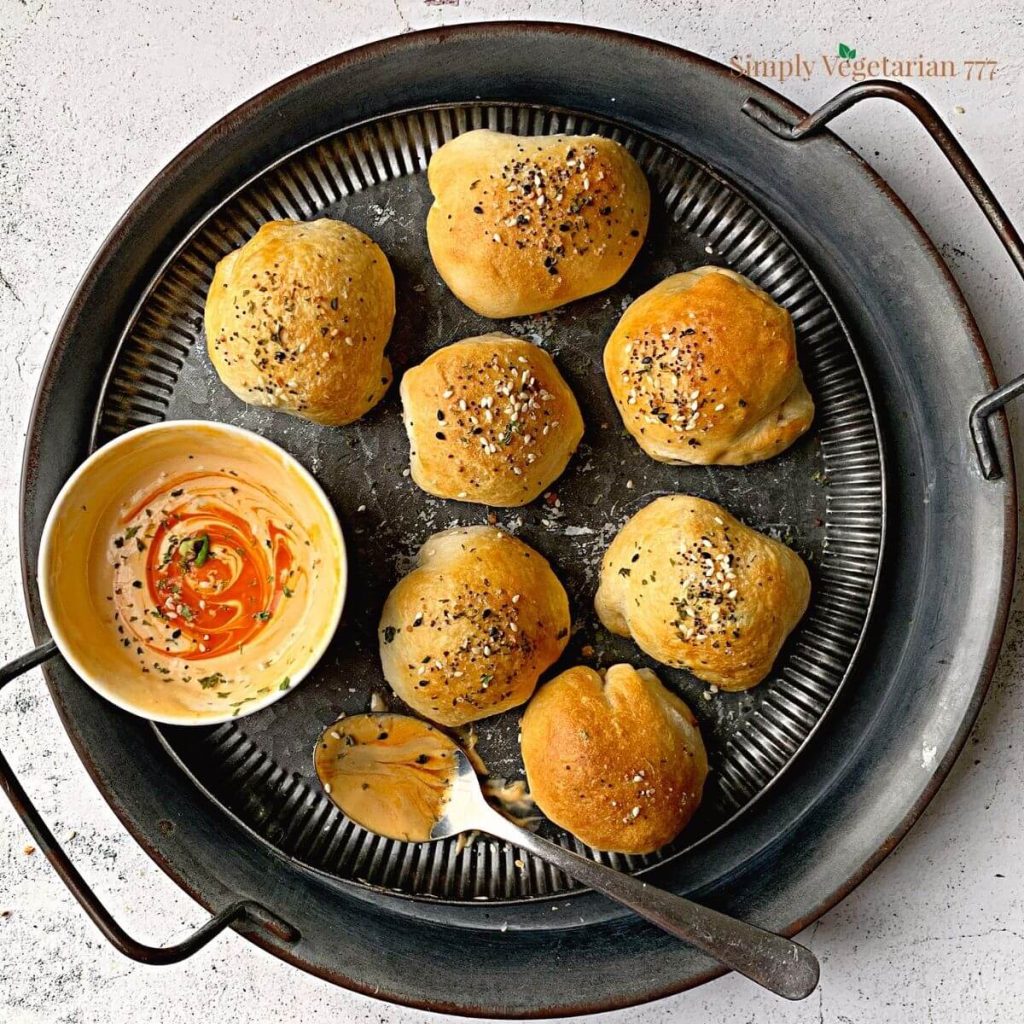 Easy Air Fryer Biscuit Cheese Bombs Recipe - simplyvegetarian777